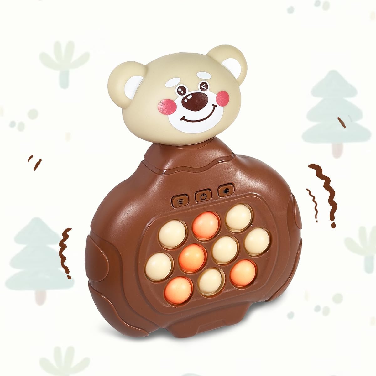 Bear Push Pop Game, Pop Fidget Game for Kids, Quick Push Bubble Toy for ...