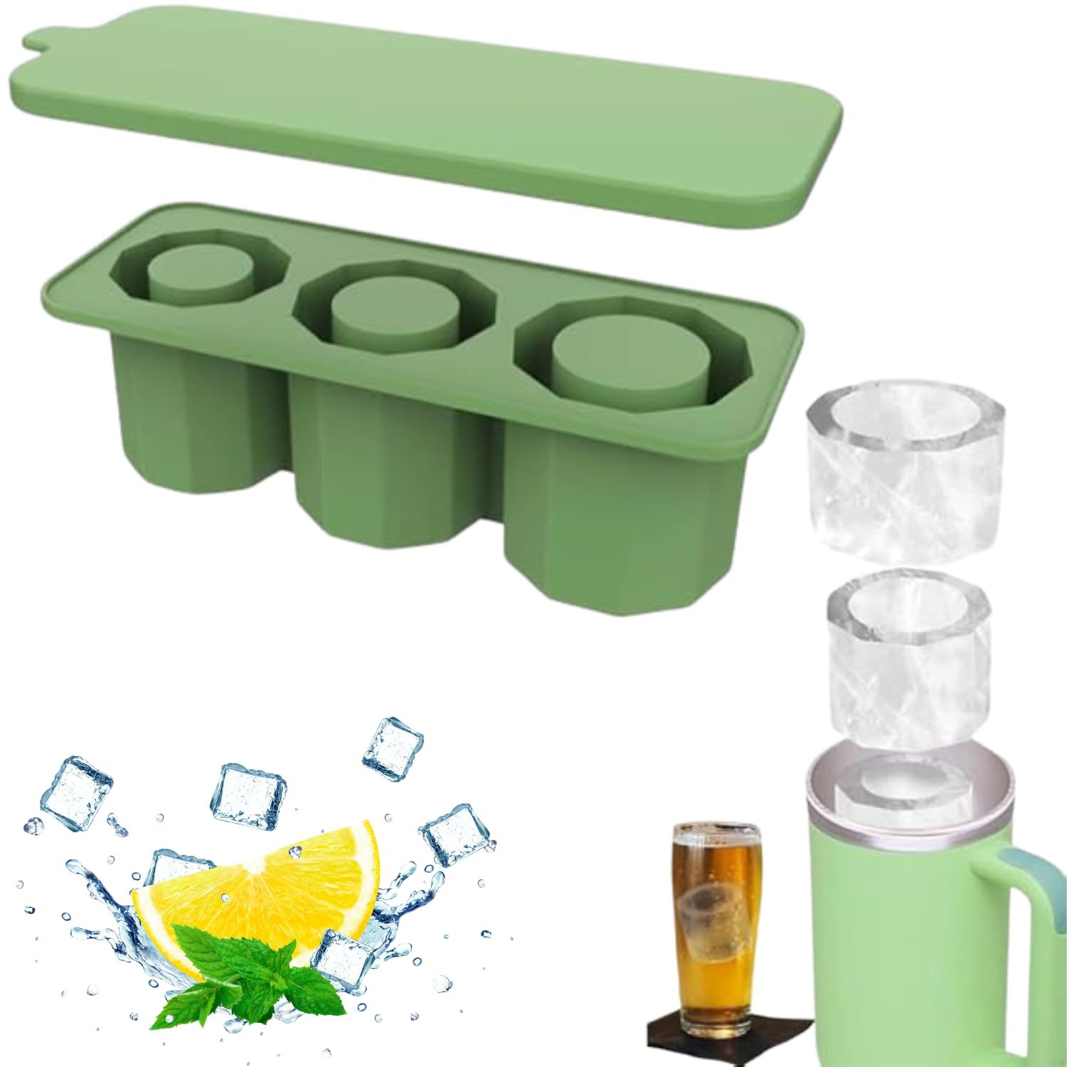 Stanley Cup Ice Cube Mold, Silicon Reusable Ice Cube Tray Mould for ...