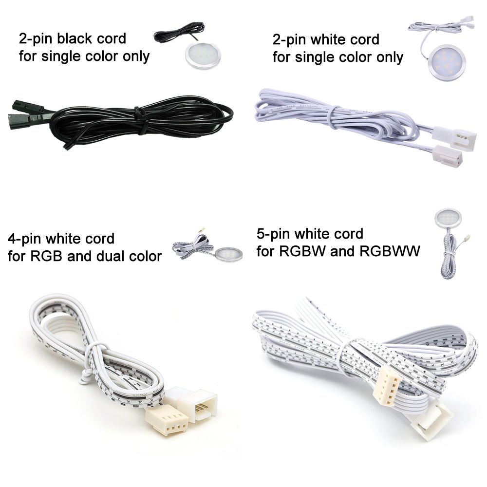 Snapklik.com : Flexible Extendable Cables For AIBOO LED Under Cabinet ...