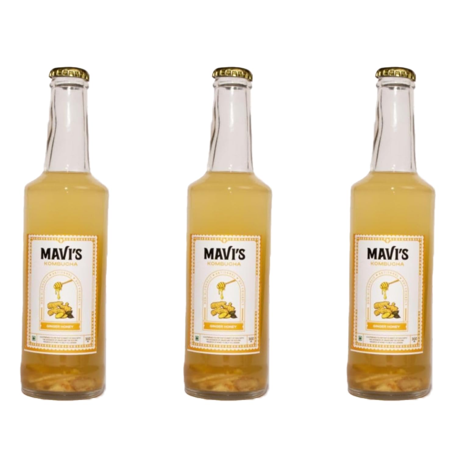 MAVI's Ginger Honey Kombucha| Real Organic Ginger & Raw Wild Honey ...