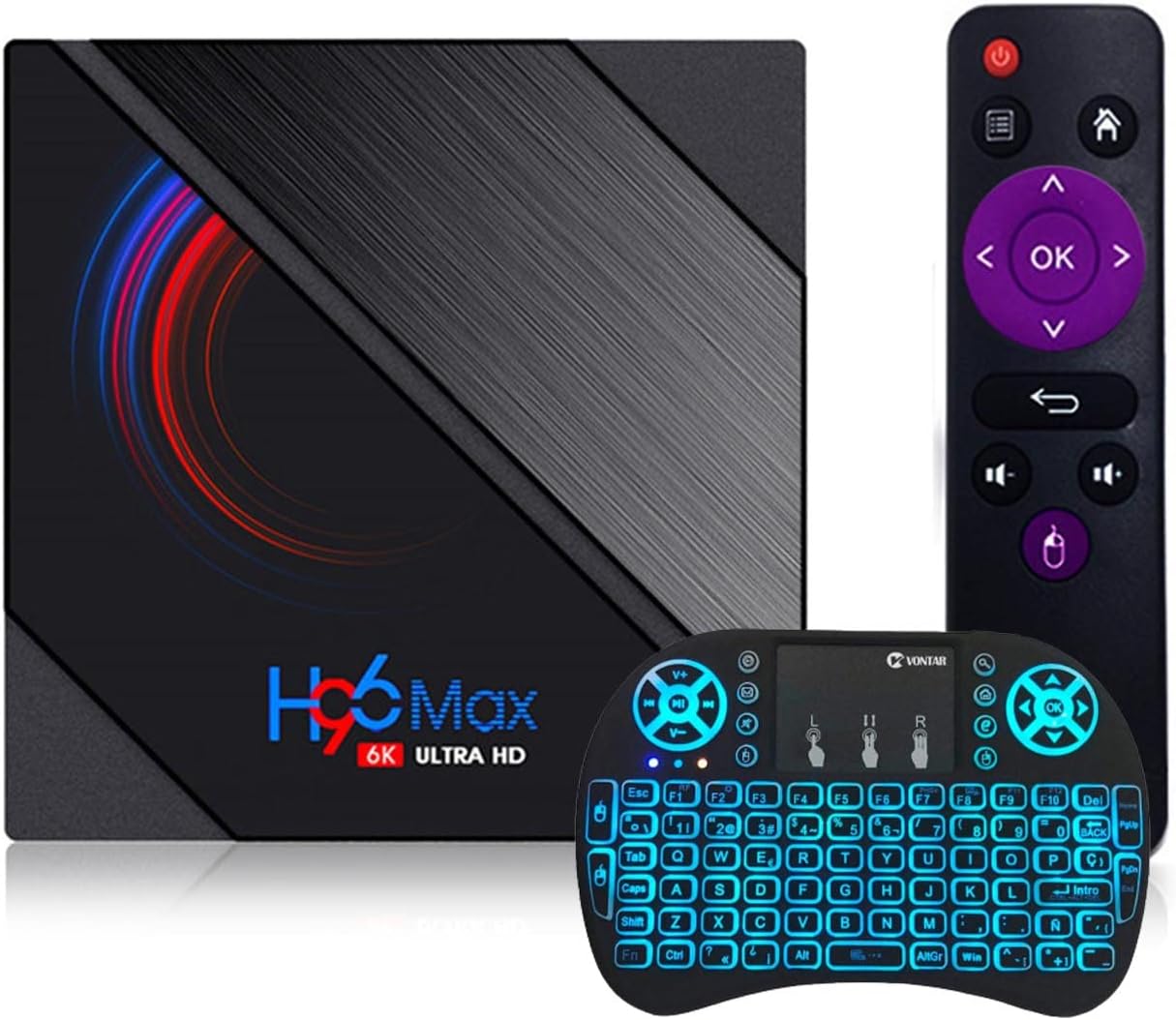 Android TV Box 11.0, Smart TV Box H616 4GB 64GB Support 2.4G 5.8G Wifi ...