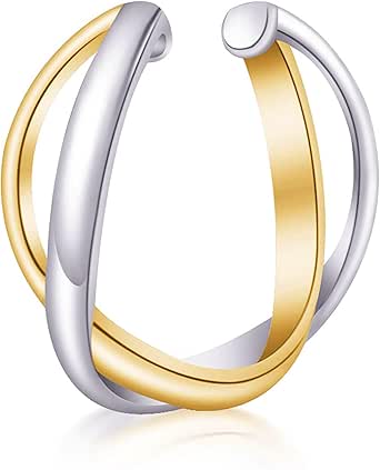 Amazon.co.jp: SK.Whiee イヤーカフ レディース メンズ シルバー 金属アレルギー対応 「永世の愛」 カップル イヤーカフ ...