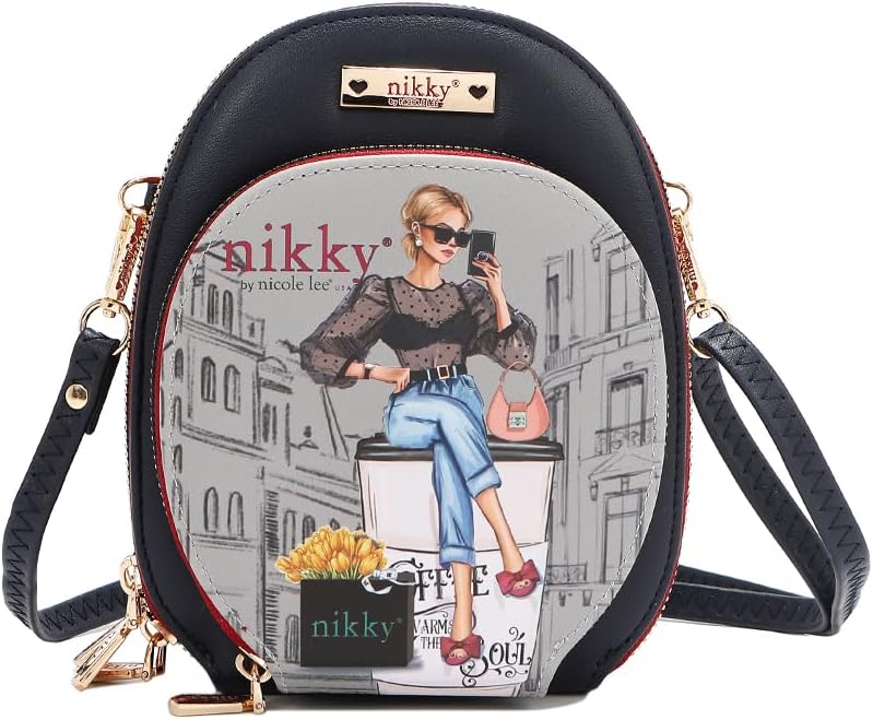 Nicole Lee NIKKY Multi-Pocket Small Crossbody Bag, Vegan Leather (URBAN ...