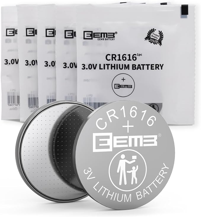 Amazon.com: EEMB 5 Pack CR1616 Battery 3V Lithium Button Coin Cell ...
