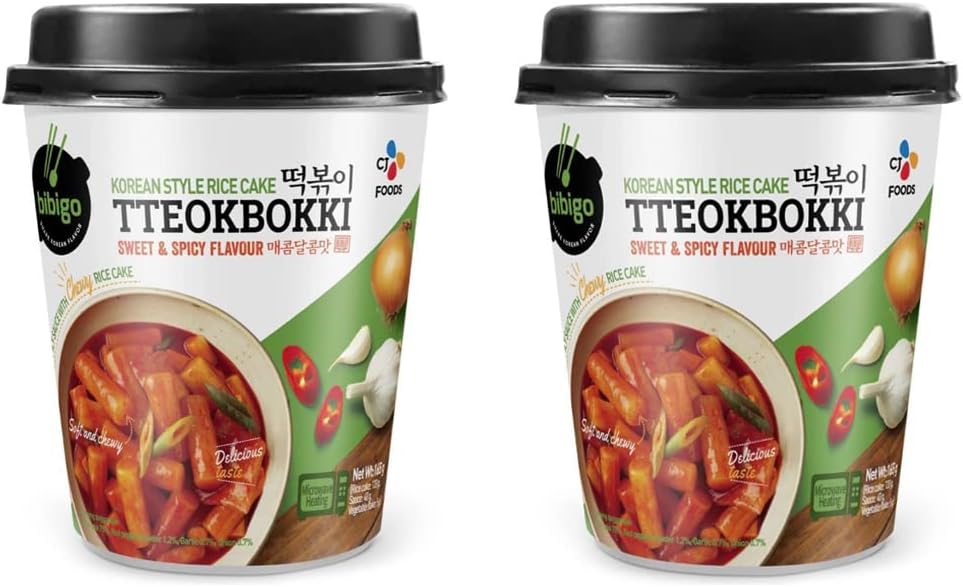 CJ Bibigo Korean Style Rice Cake (Tteokbokki) Sweet & Spicy Flavour ...