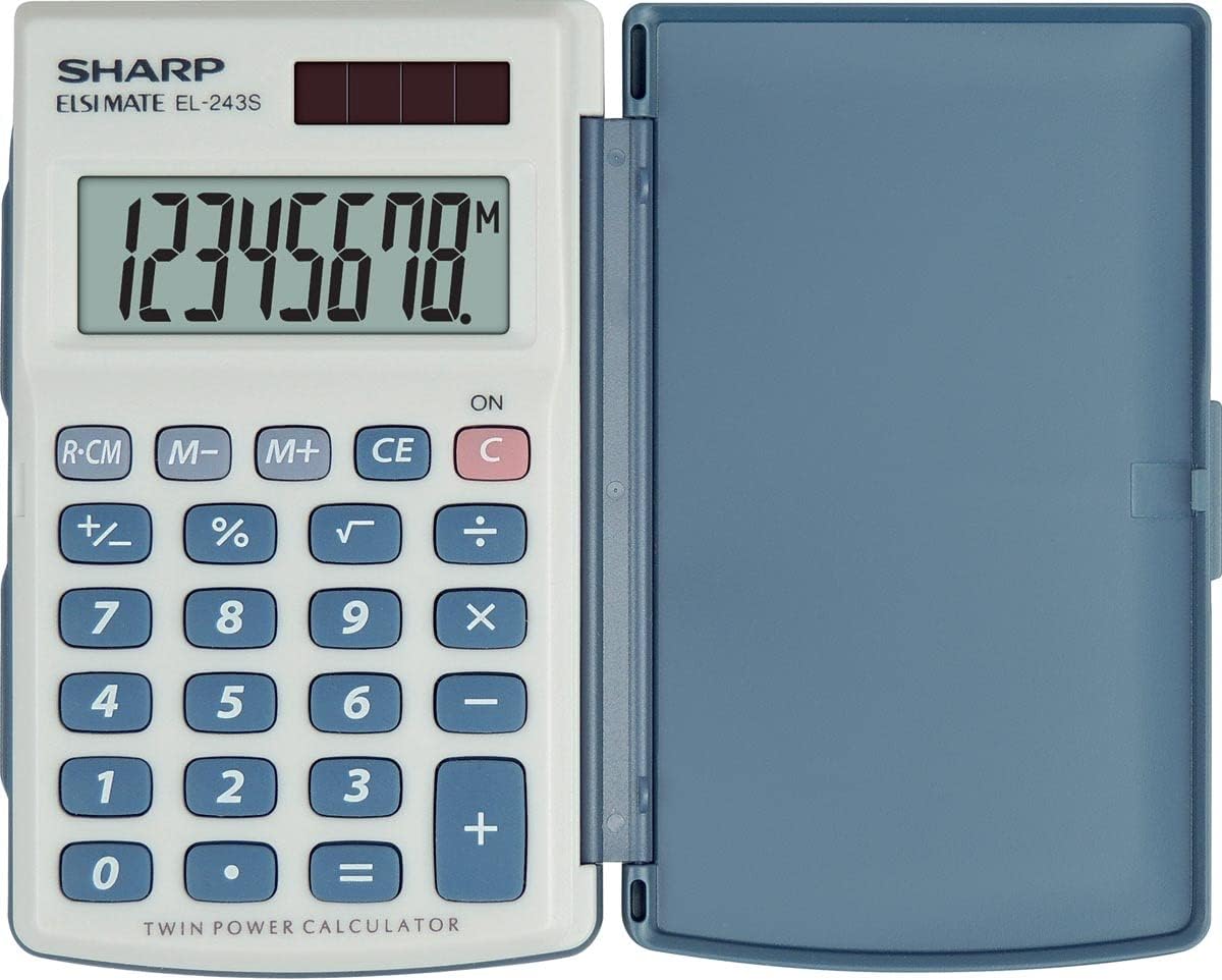 Sharp EL 331 EB Calculator, Silver : Amazon.co.uk: Stationery & Office ...