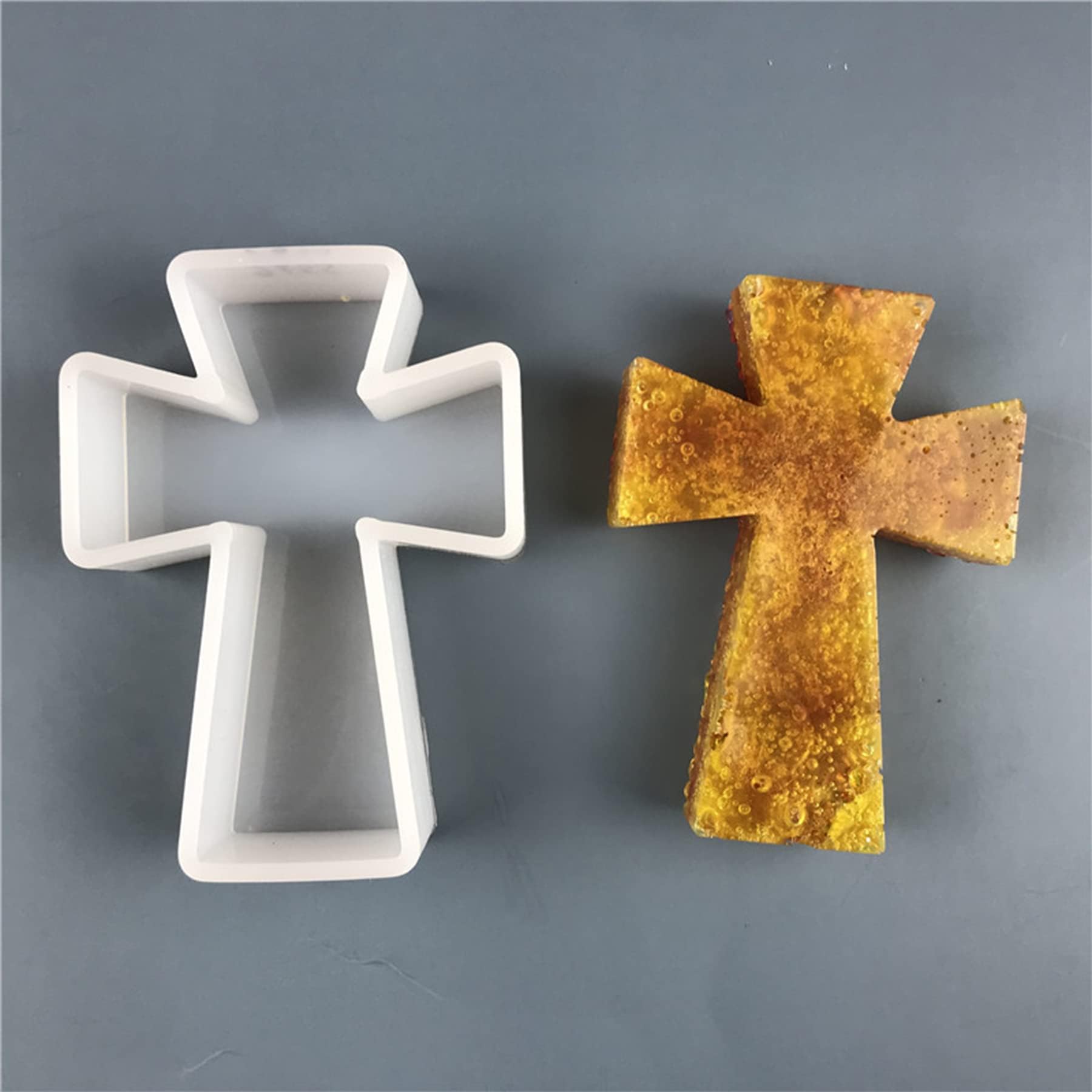 Amazon.com: Cross Silicone Mold | Size 3.75" Wide x 4" Long x .8" Deep ...