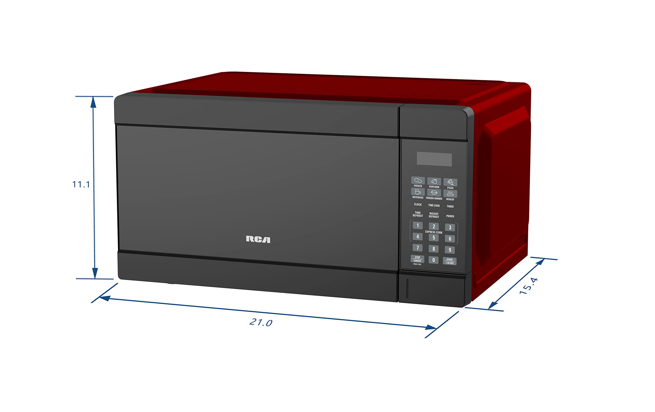 RCA RMW1132-RED 1.1 cu. ft. 1000W Microwave, Red