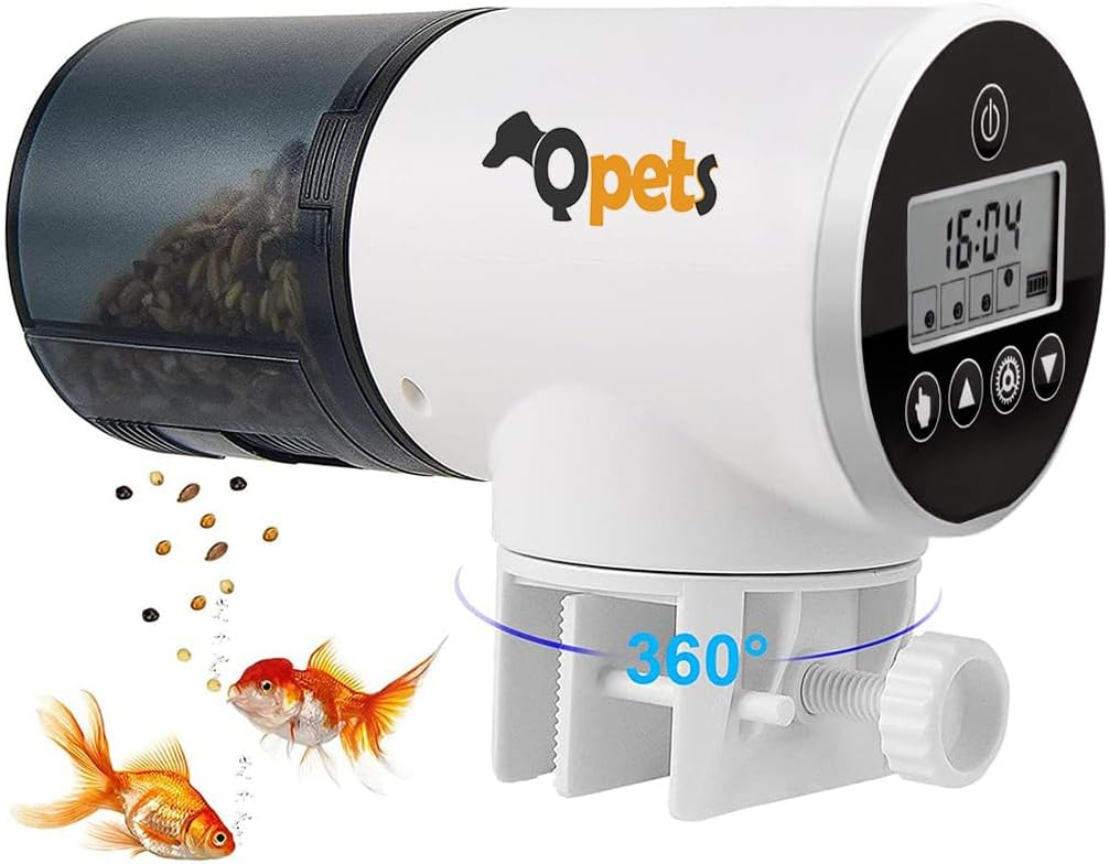 BOLTZ Premium 4 Way Automatic Fish Plastic Feeder For Aquarium/ Fish Food Dispenser For Aquarium ...