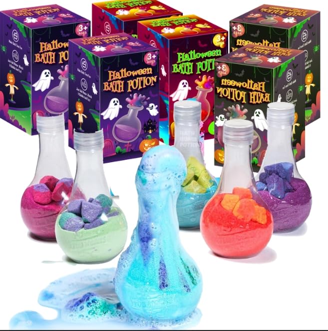 Snapklik.com : Halloween Bath Bomb Potions For Kids, 6 Pack Fizzy ...