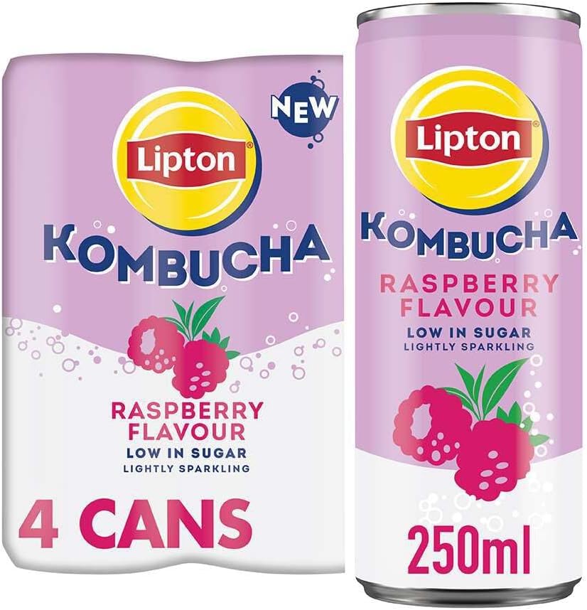 Lipton Kombucha Raspberry, 250ml, (Pack of 4) : Amazon.co.uk: Grocery