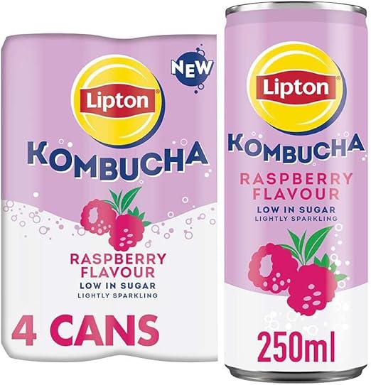 Lipton Kombucha Raspberry, 250ml, (Pack of 4) : Amazon.co.uk: Grocery