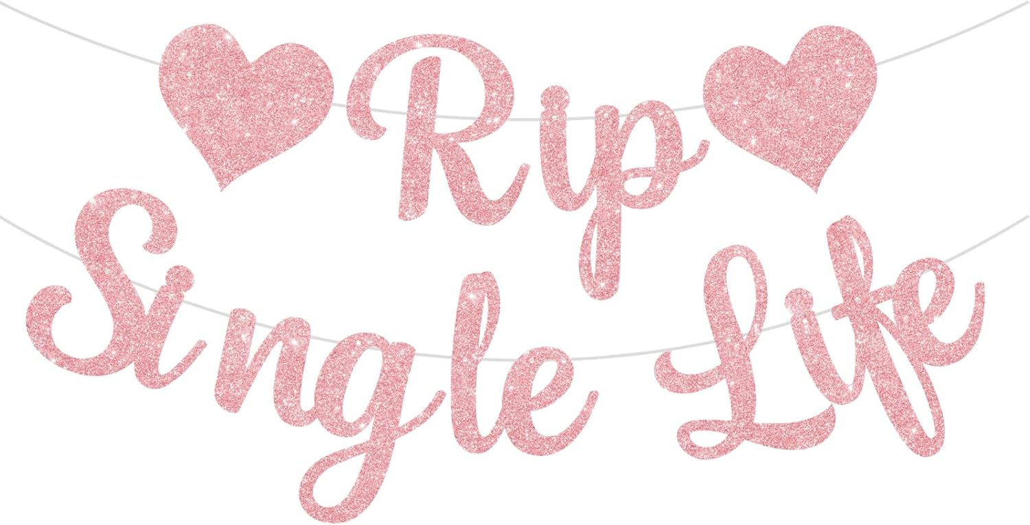 Amazon.com: GOGOBAY Bachelorette Party Decorations,RIP Single Life ...