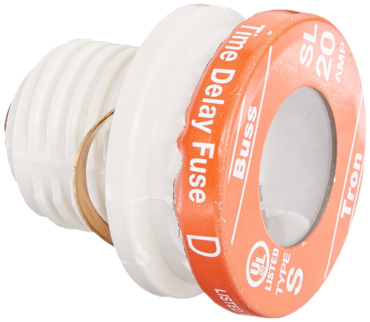 Mersen GSL20 S Type Rejection Time-Delay UL Plug Fuse, 125VAC, 10kA AC ...