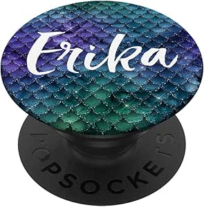 Amazon.com: Erika Gift Mermaid Purple Aqua Green Name Erika : Cell ...