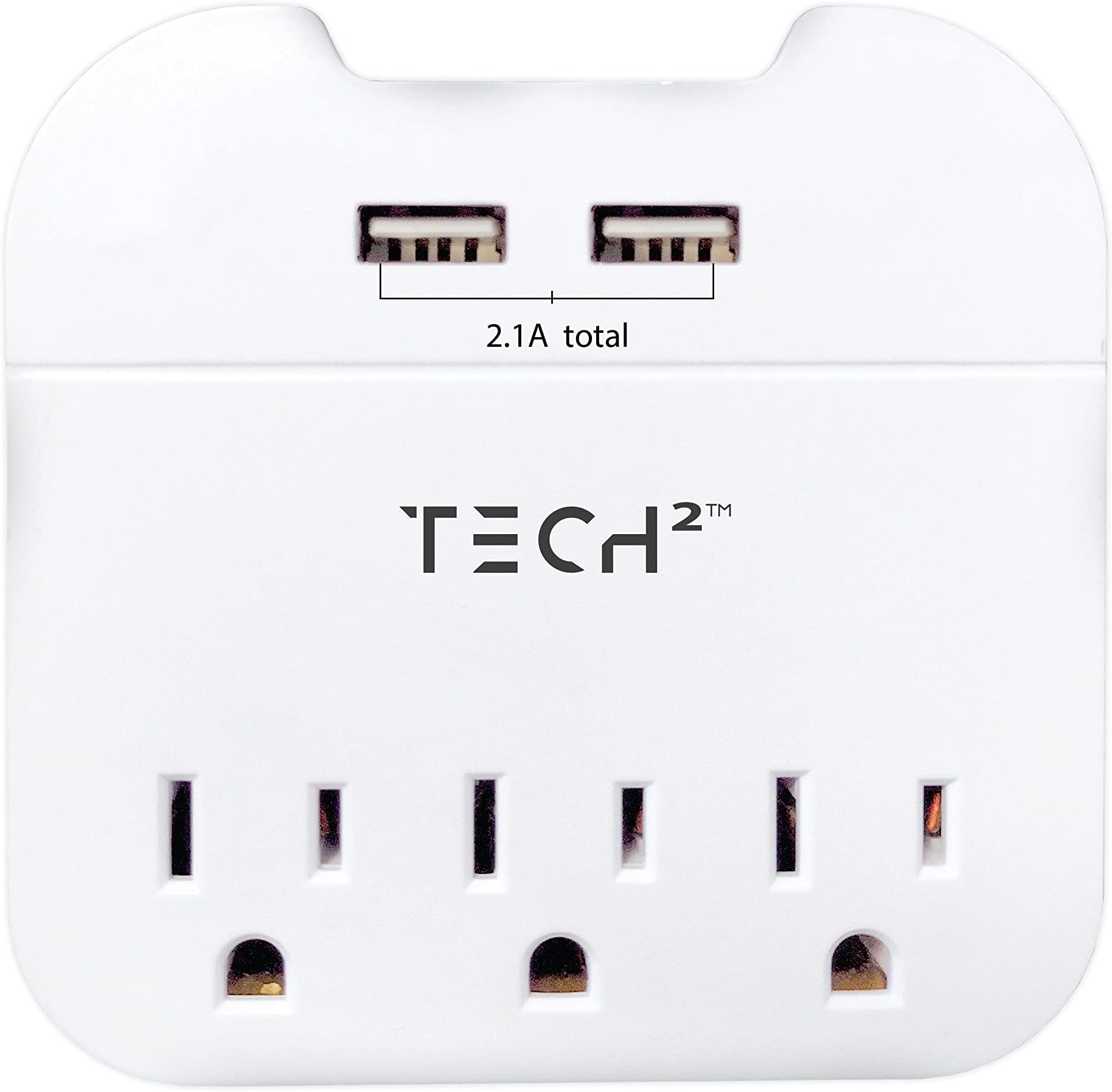 Amazon.com: Addtam USB Wall Charger Surge Protector 5 Outlet Extender ...
