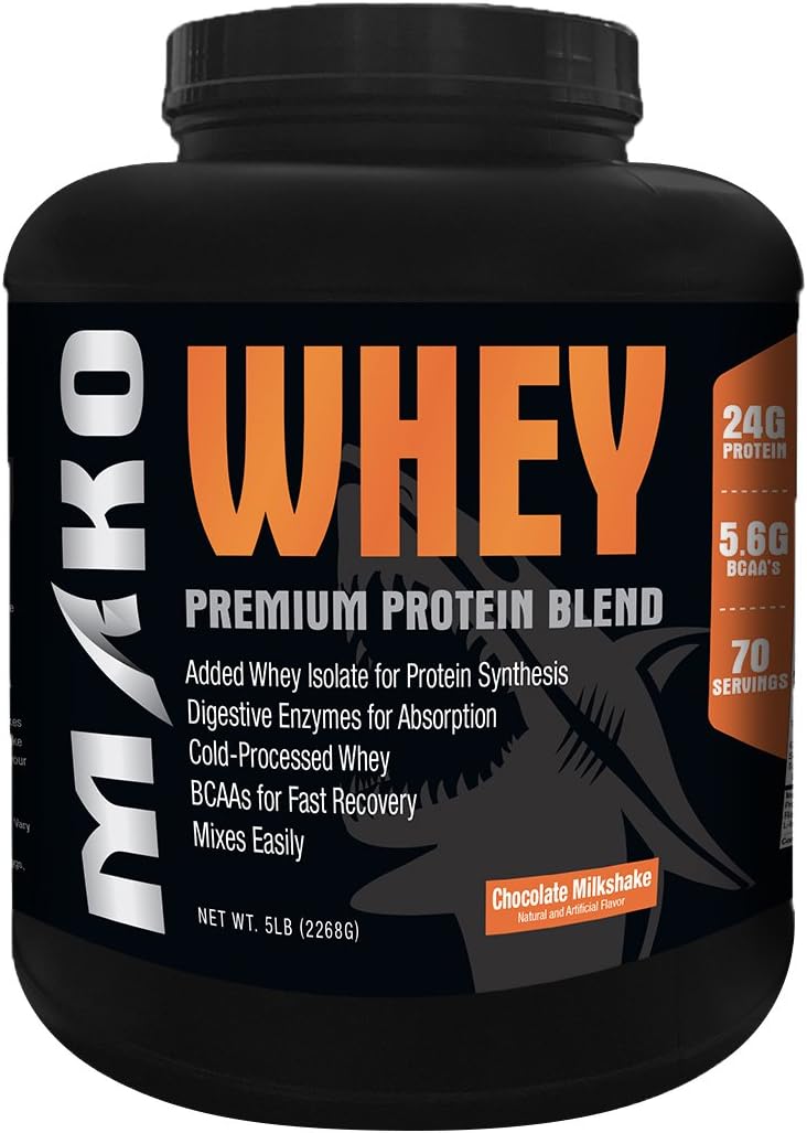 Amazon.com: MAKO NUTRITION Whey Premium Protein Blend, Chocolate, 70 ...
