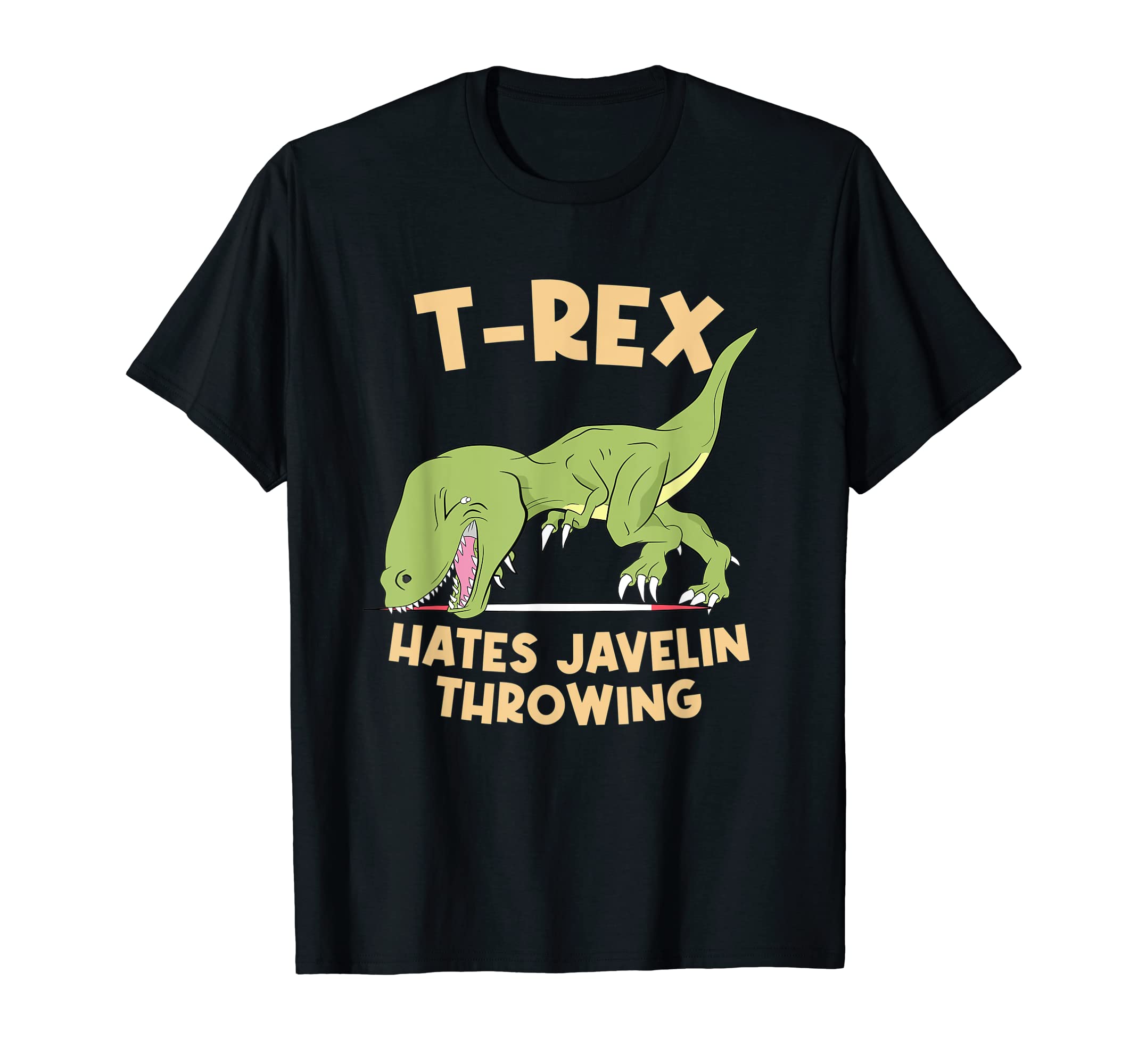 Amazon.com: T-Rex Hates Javelin Throwing Track And Field Dino Thrower T ...