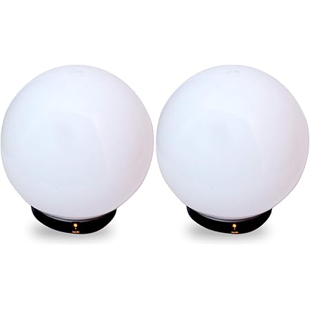 BrightLyt 8 inch Milky Doom, Round Shape Gate Light/Garden Light ...