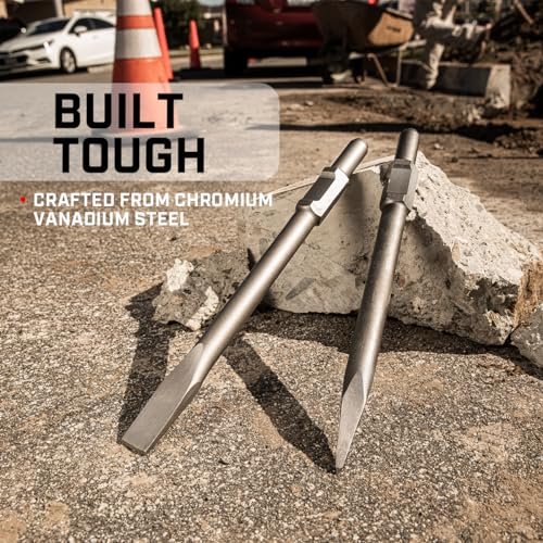 Snapklik.com : 2-Pieces 1-1/8 Hex Chisel Point Bit For Jack Hammer Bit ...