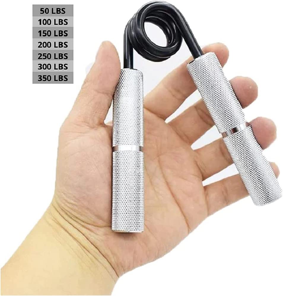 Metal Hand Gripper Series (7 Colors & Resistance Levels 50LBS – 350LBS ...