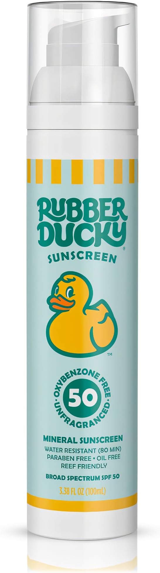 Amazon.com: Rubber Ducky | Mineral Sunscreen, Vegan SPF 50 Sunscreen ...