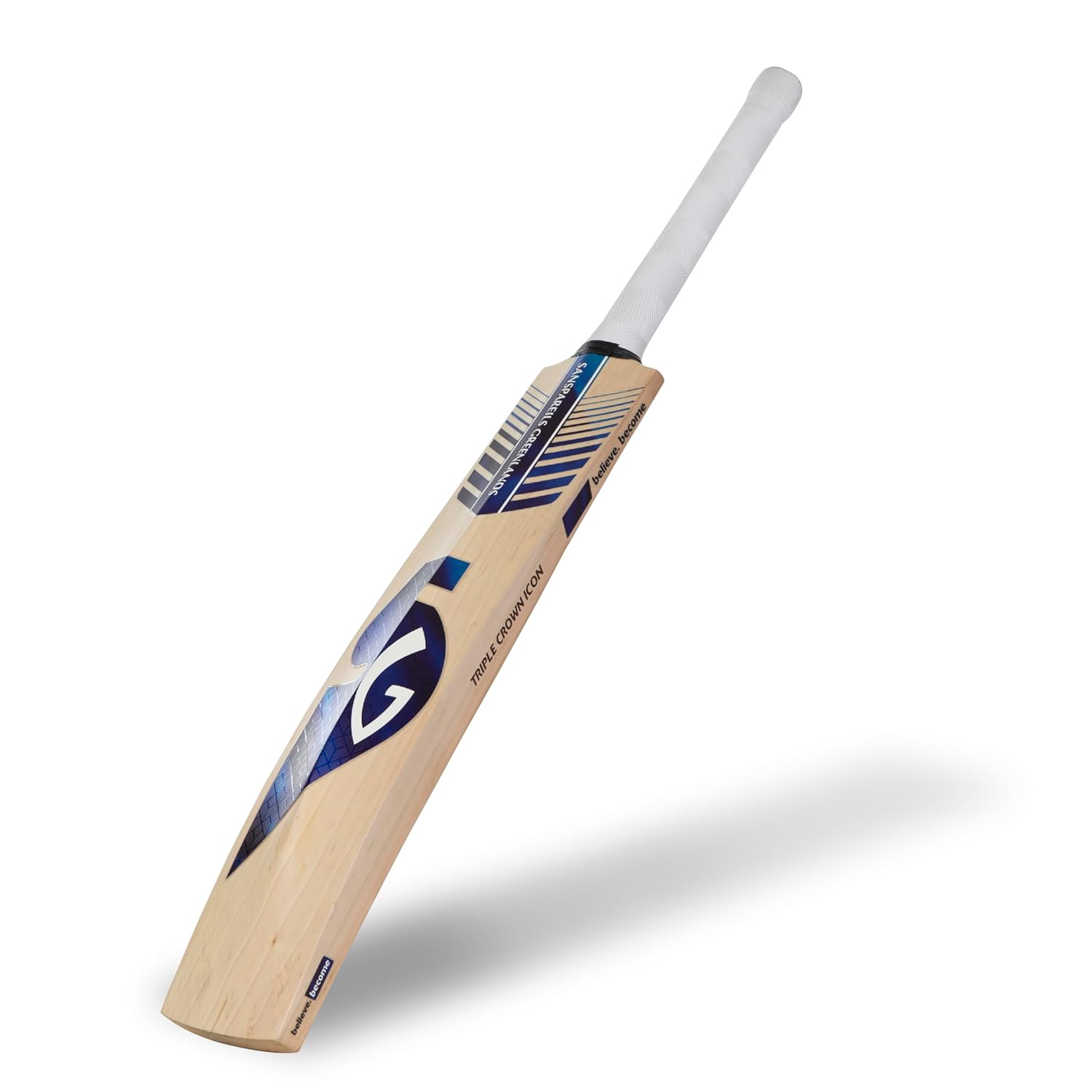 Sg Cricket Bat Triple Crown Icon, Short Handle, Wood, Multicolour ...