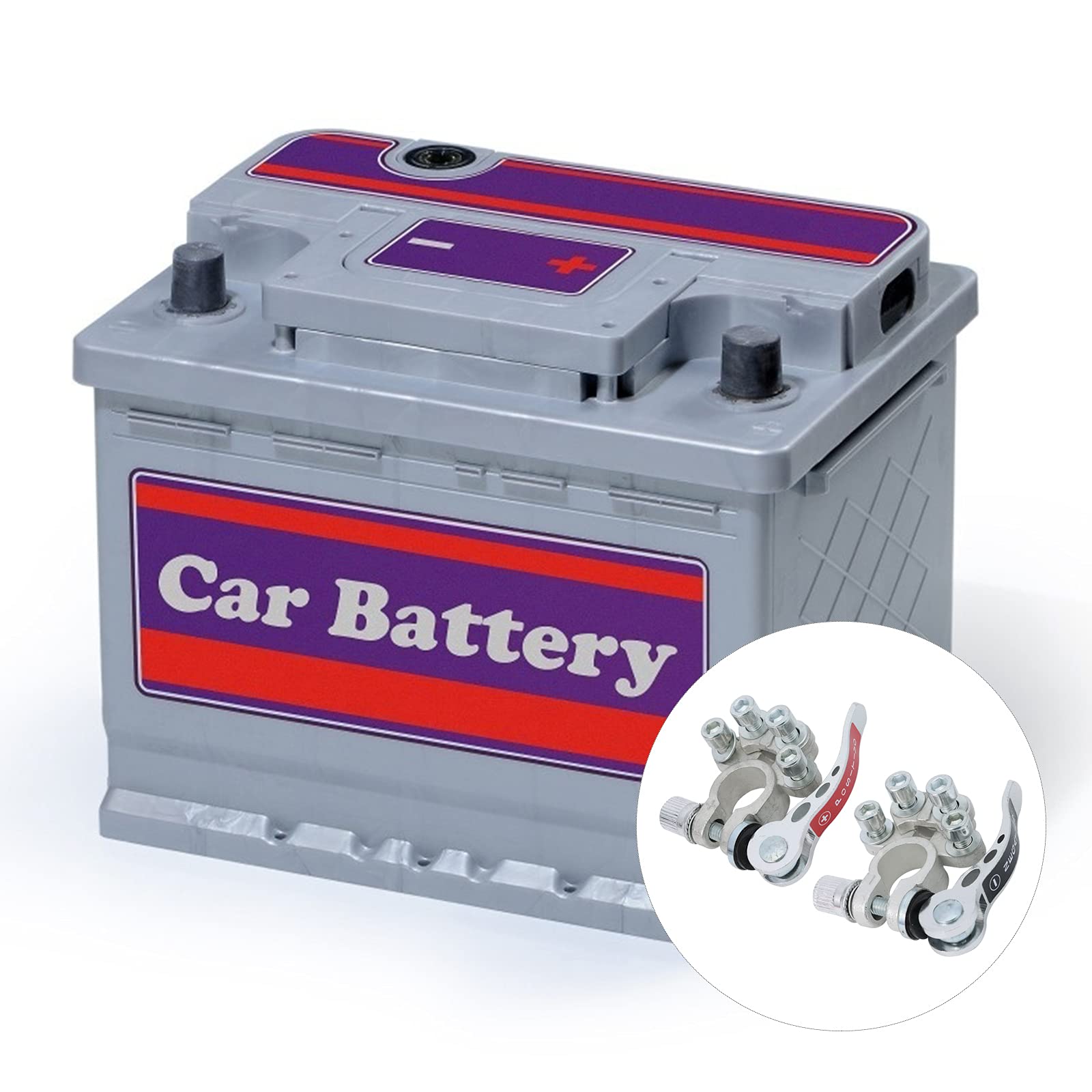 Buy Battery Terminal Connectors, 2 Pieces Car Battery Multiple ...
