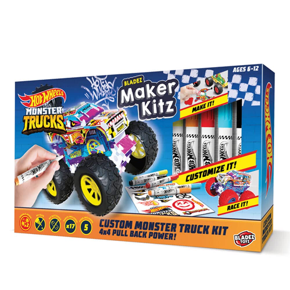 Buy BLADEZ Hot Wheels Custom Monster Truck Kit, DIY Car, Make Your Own ...