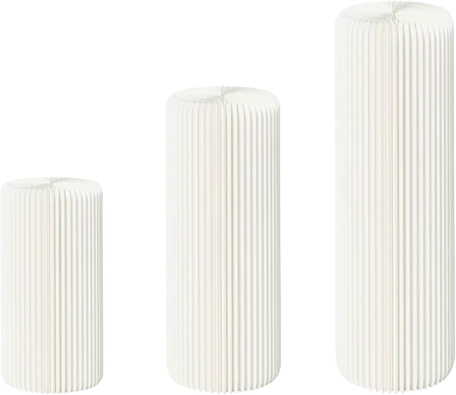 Amazon.com: Havenlux Foldable Cylinder Pedestal Stand for Parties 3pcs ...