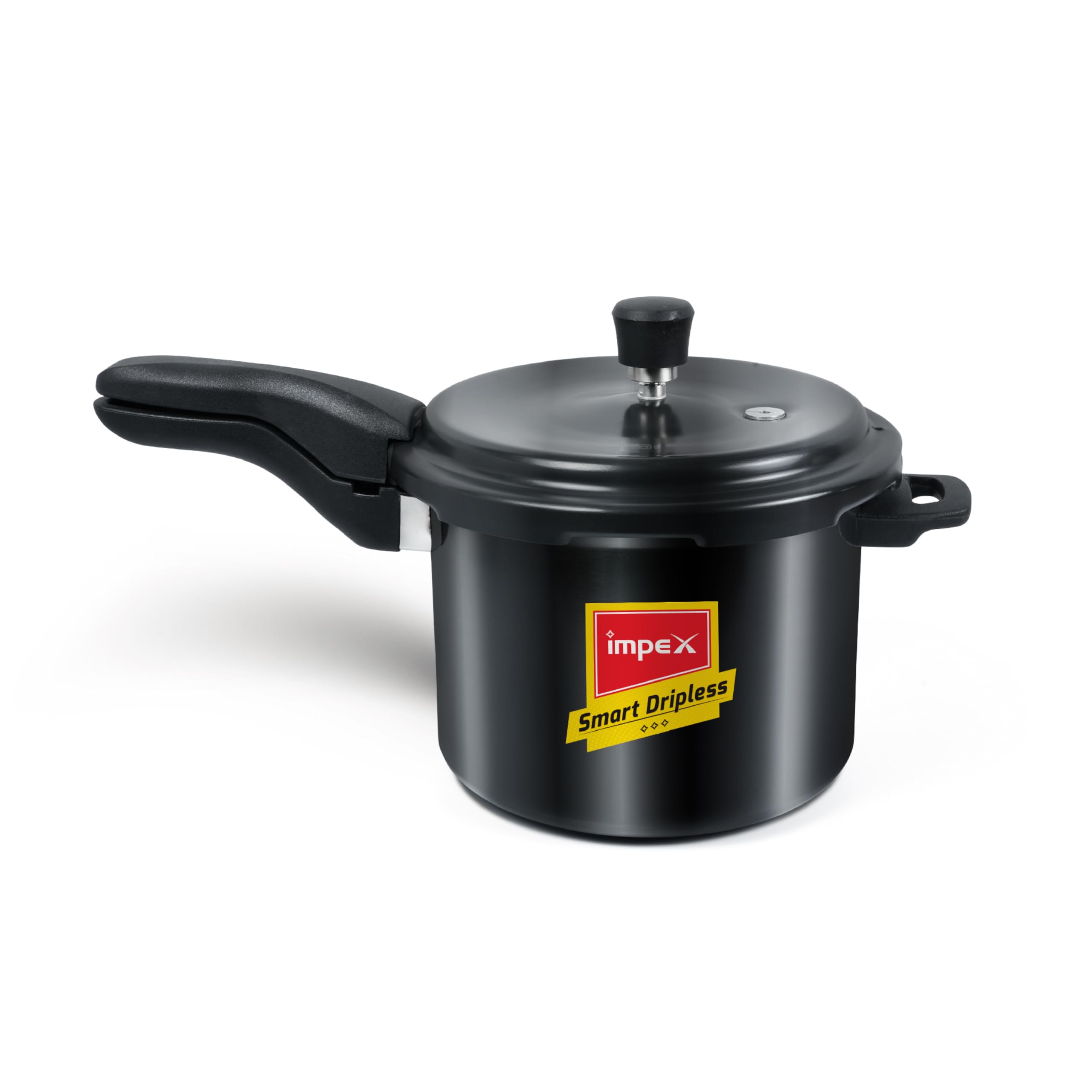 Buy Impex 4.5 litres Pressure Cooker Hard Anodized Aluminium Dripless ...