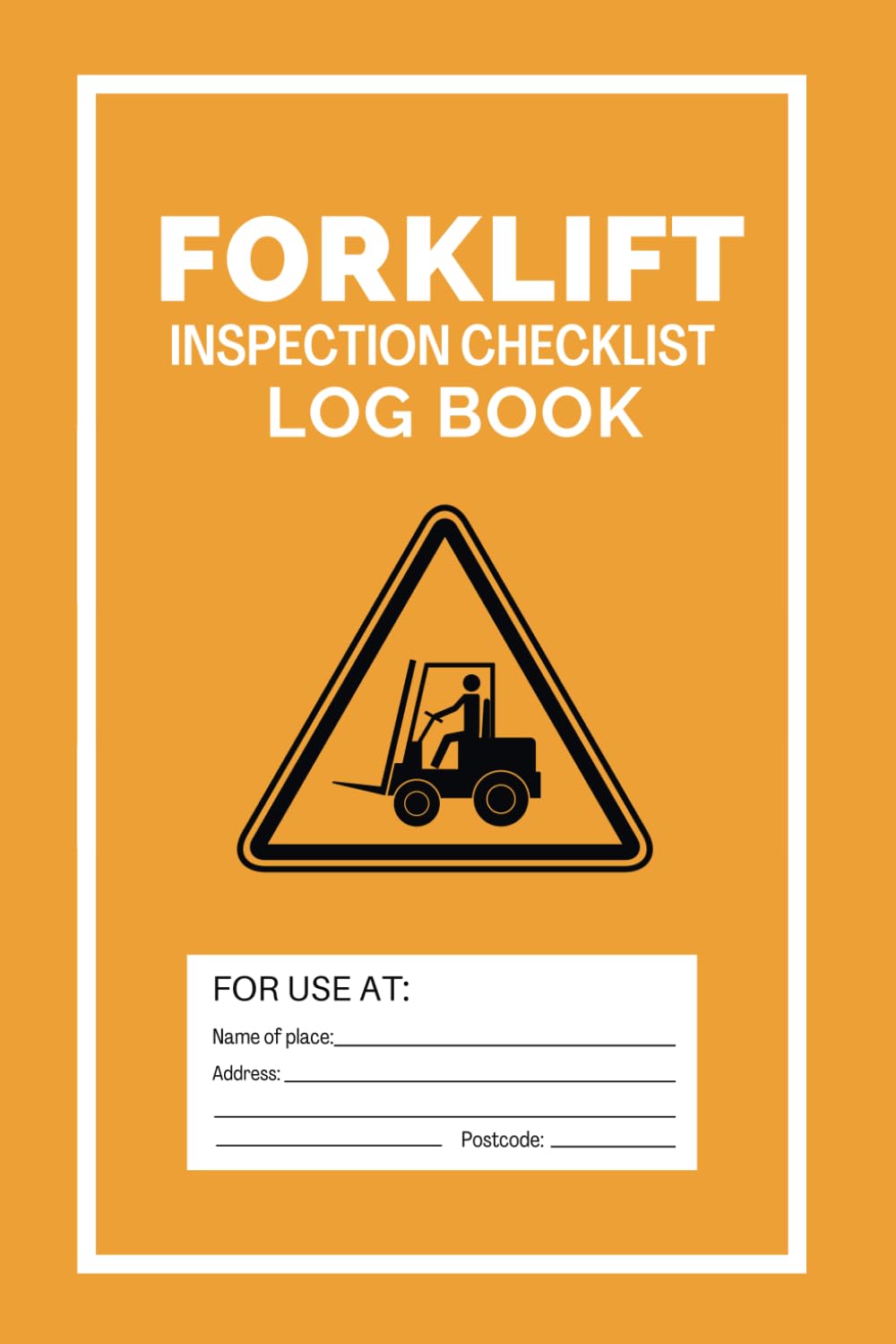 Forklift Inspection Checklist Log Book: Daily Forklift Operator's ...