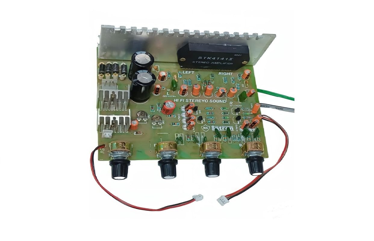 Rs Satron STK 4141 IC Stereo Amplifier Board Inbulit Power Supply and ...