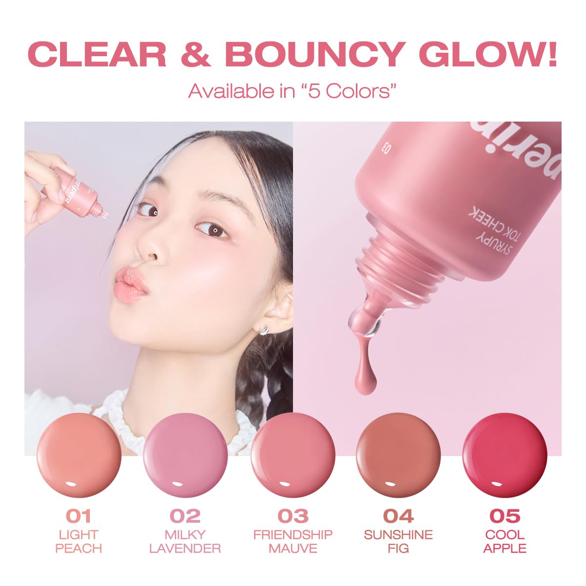 Snapklik.com : PERIPERA SYRUPY TOK CHEEK 5 Colors, Liquid Blush, Dewy ...