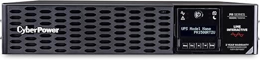 Amazon.com: CyberPower PR1500RT2U Smart App Sinewave UPS System, 1500VA/1500W, 8 Outlets, 2U ...