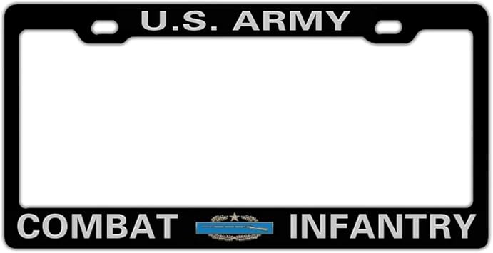 Amazon.com: US Army Combat Infantry License Plate Frames for Women/Men ...