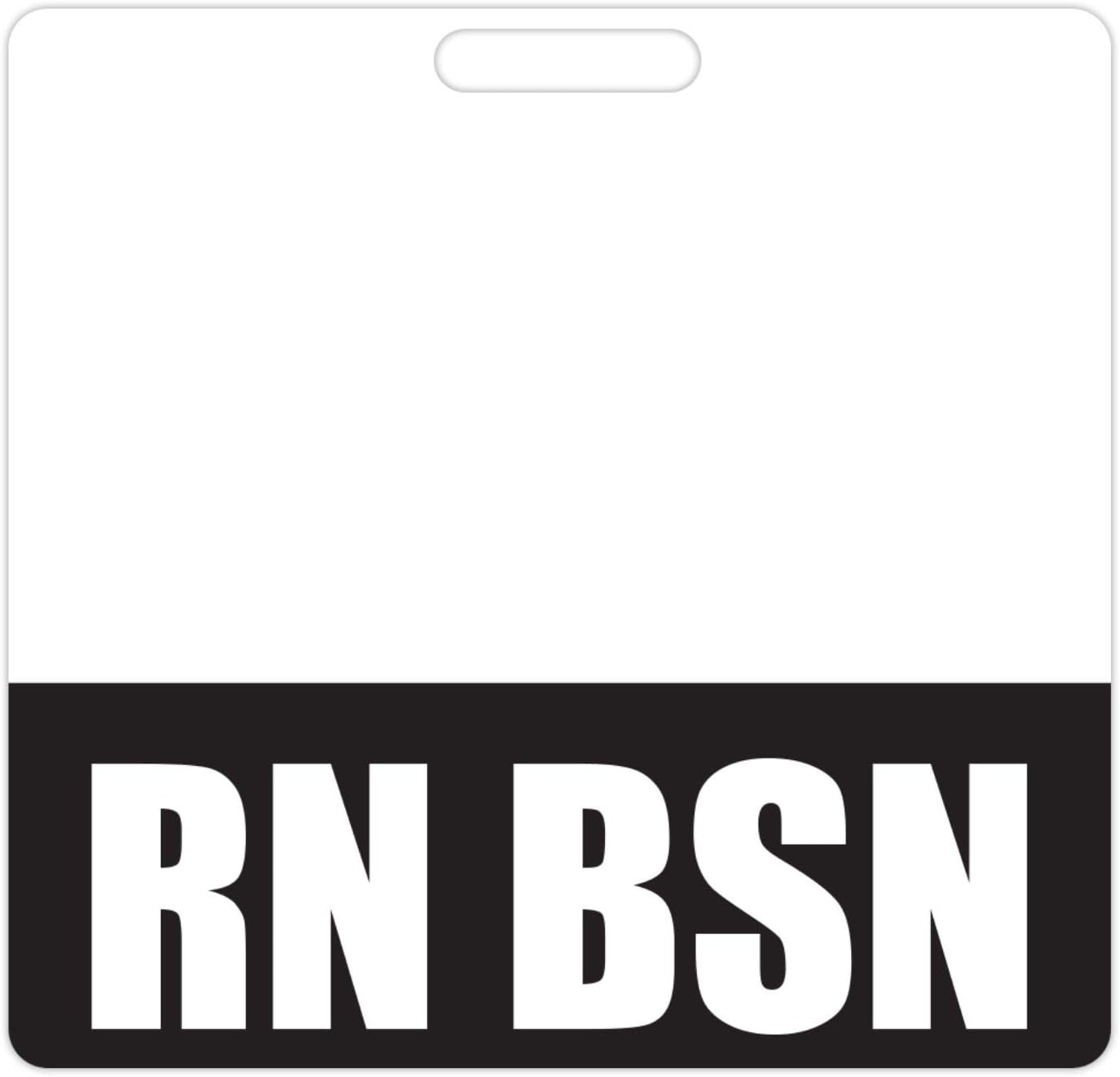 Amazon.com : RN BSN Badge Buddy (Blue) - Horizontal Heavy Duty Badge ...