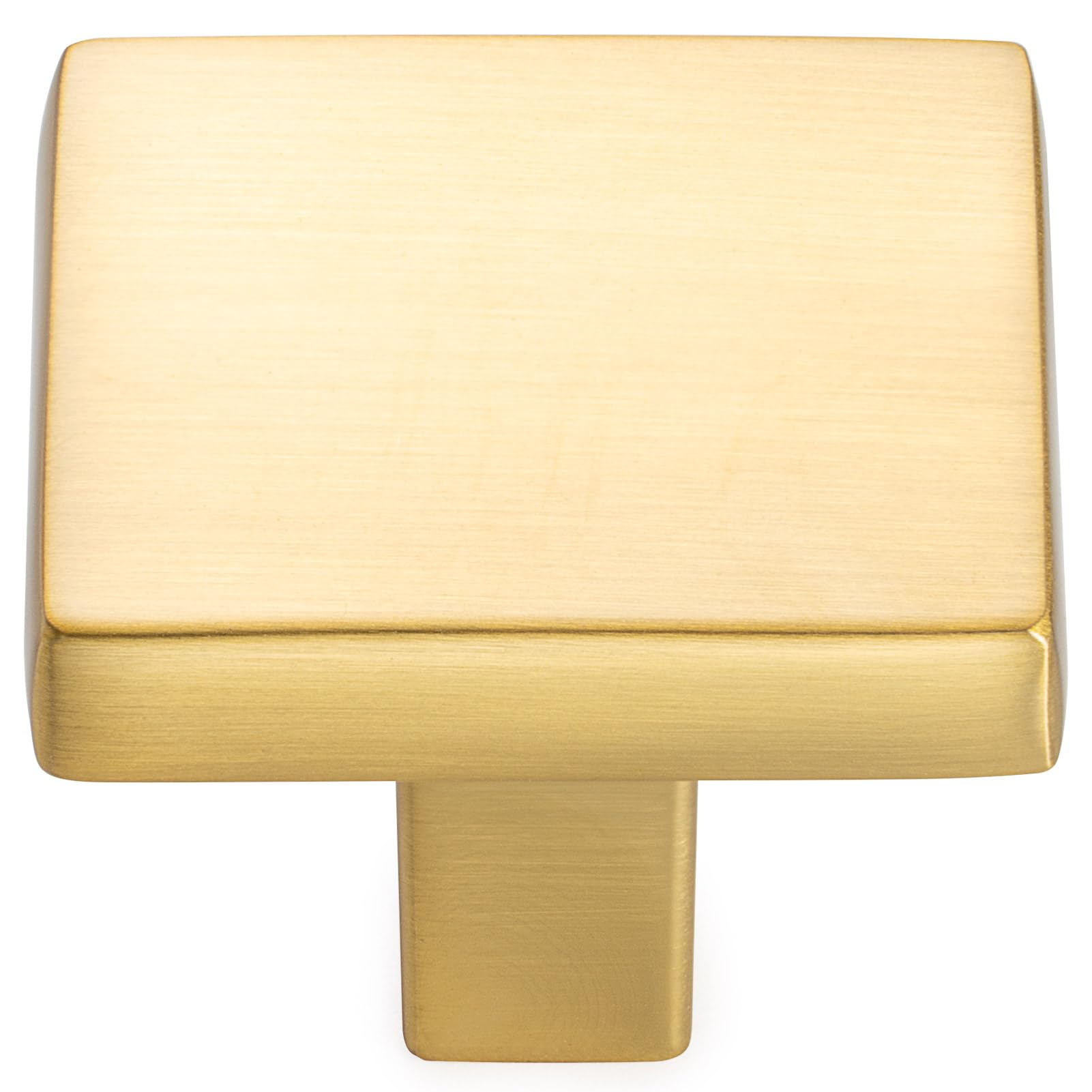 KOOFIZO Square Cabinet Knob - Brushed Gold Pull Handle (31mm / 1.2 Inch ...
