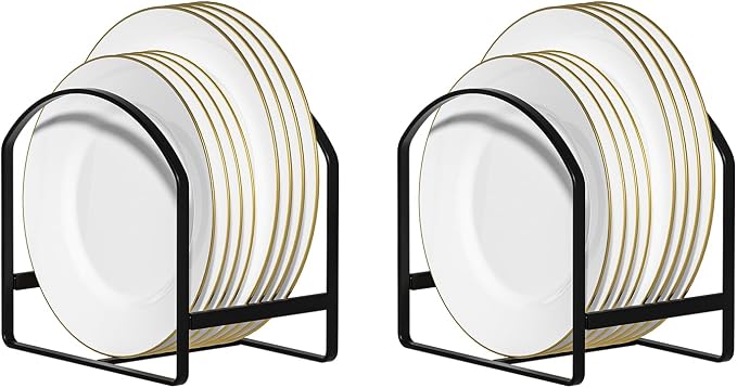 Amazon.com - LINFIDITE 2 Pack Kitchen Plate Holder Organizer for ...