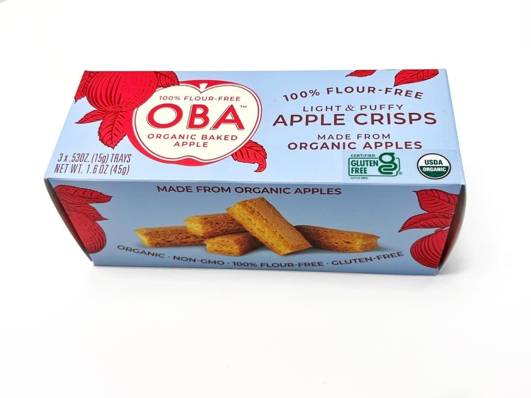 Amazon.com: OBA - Light & Puffy Apple Crisps, Organic Baked Apple ...