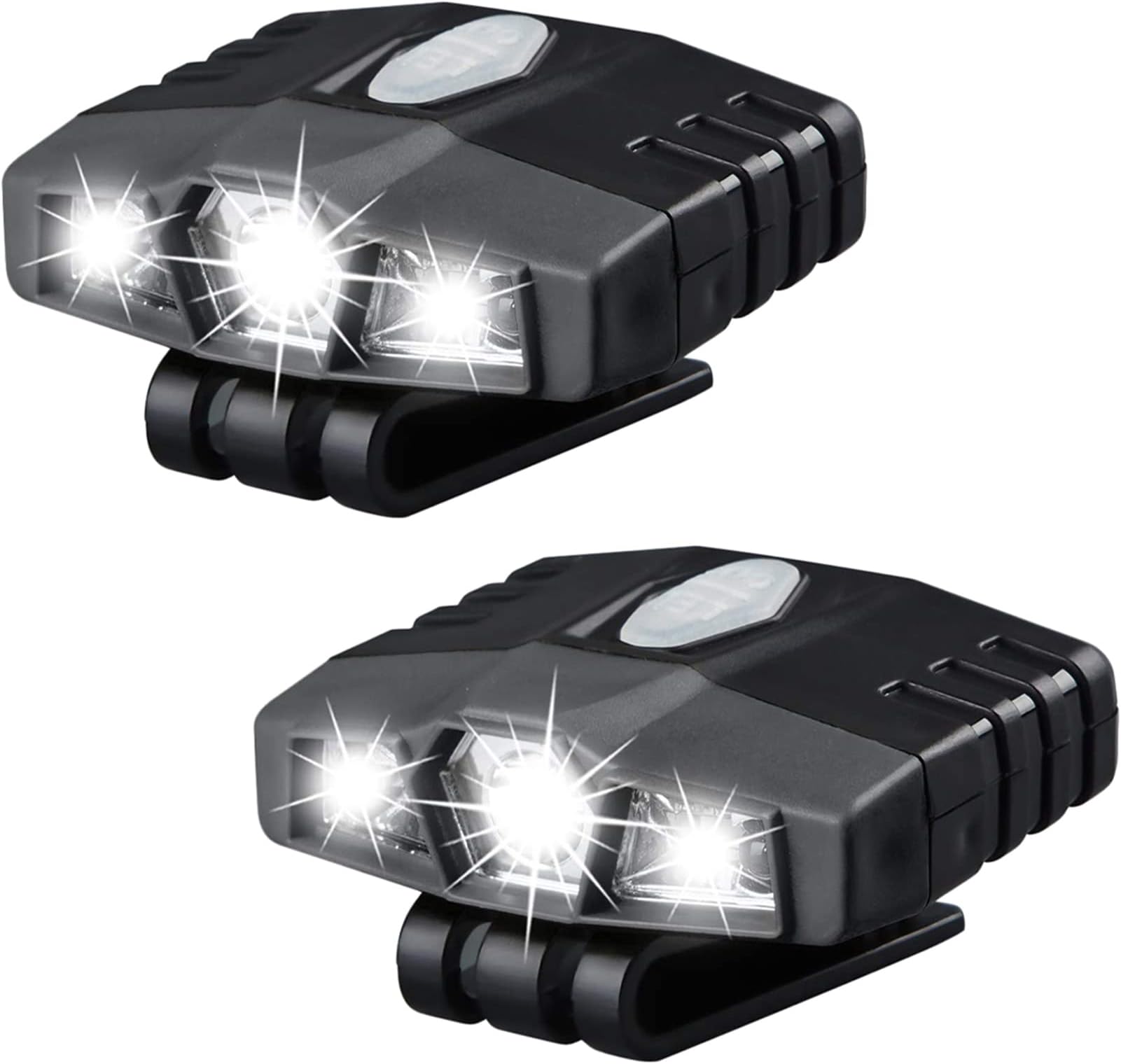 Amazon.com: Bright 5 LED Clip on Hat Head Cap Light headlamp Flashlight ...