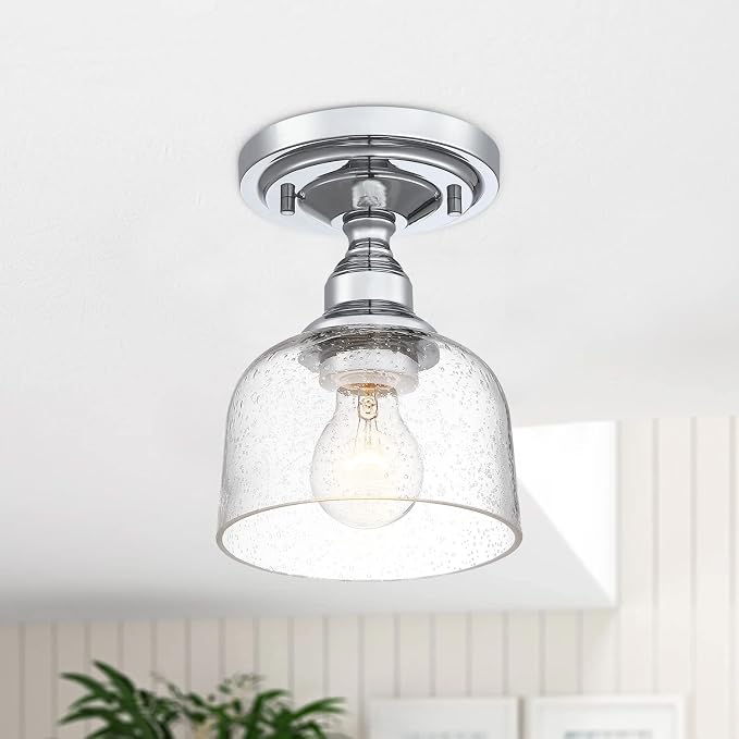 MOTINI Semi Flush Mount Ceiling Light, 1 Light Hallway Ceiling Light ...