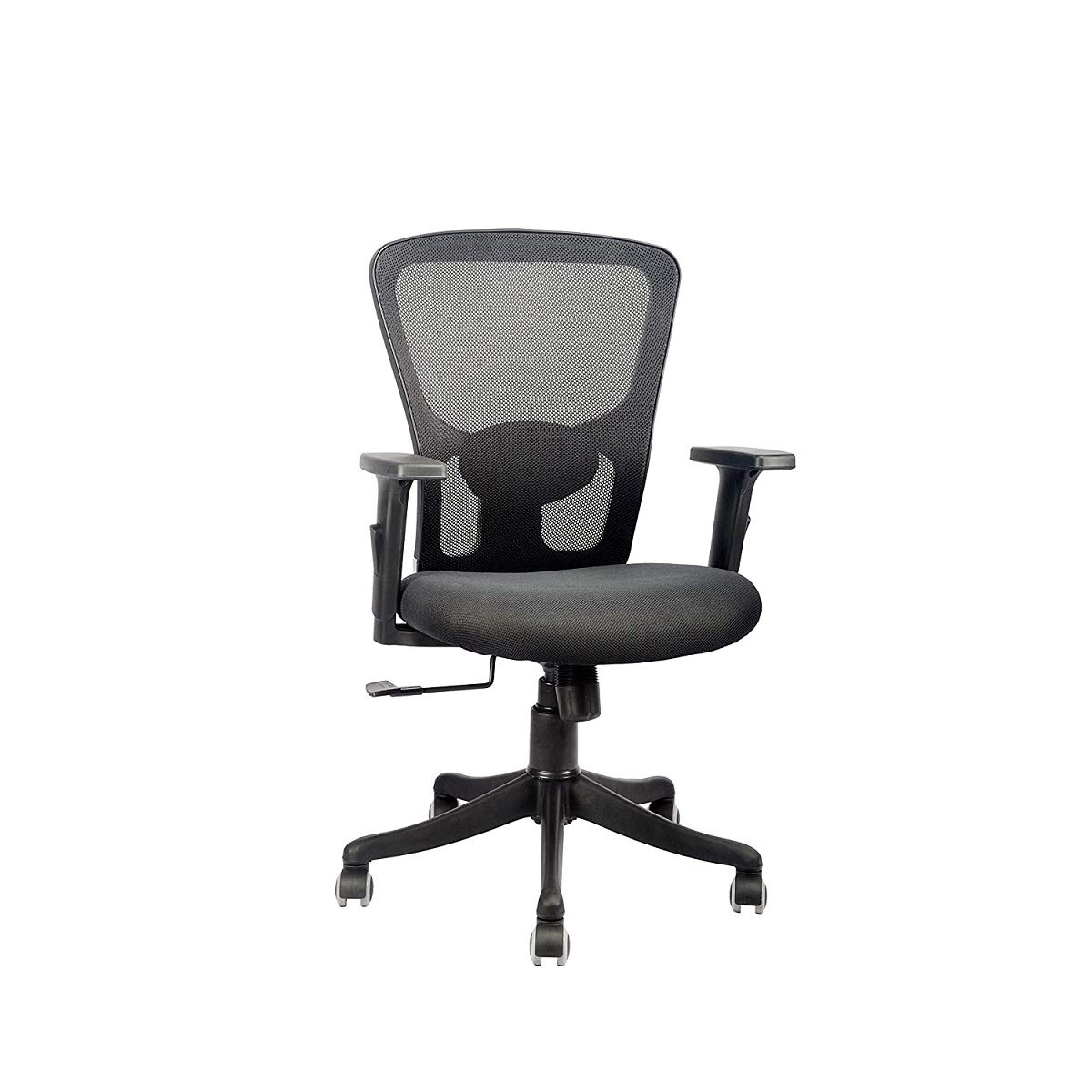 Furniture Work Jazz Mid Back Mesh Office Chair with Adjustable Arms for ...