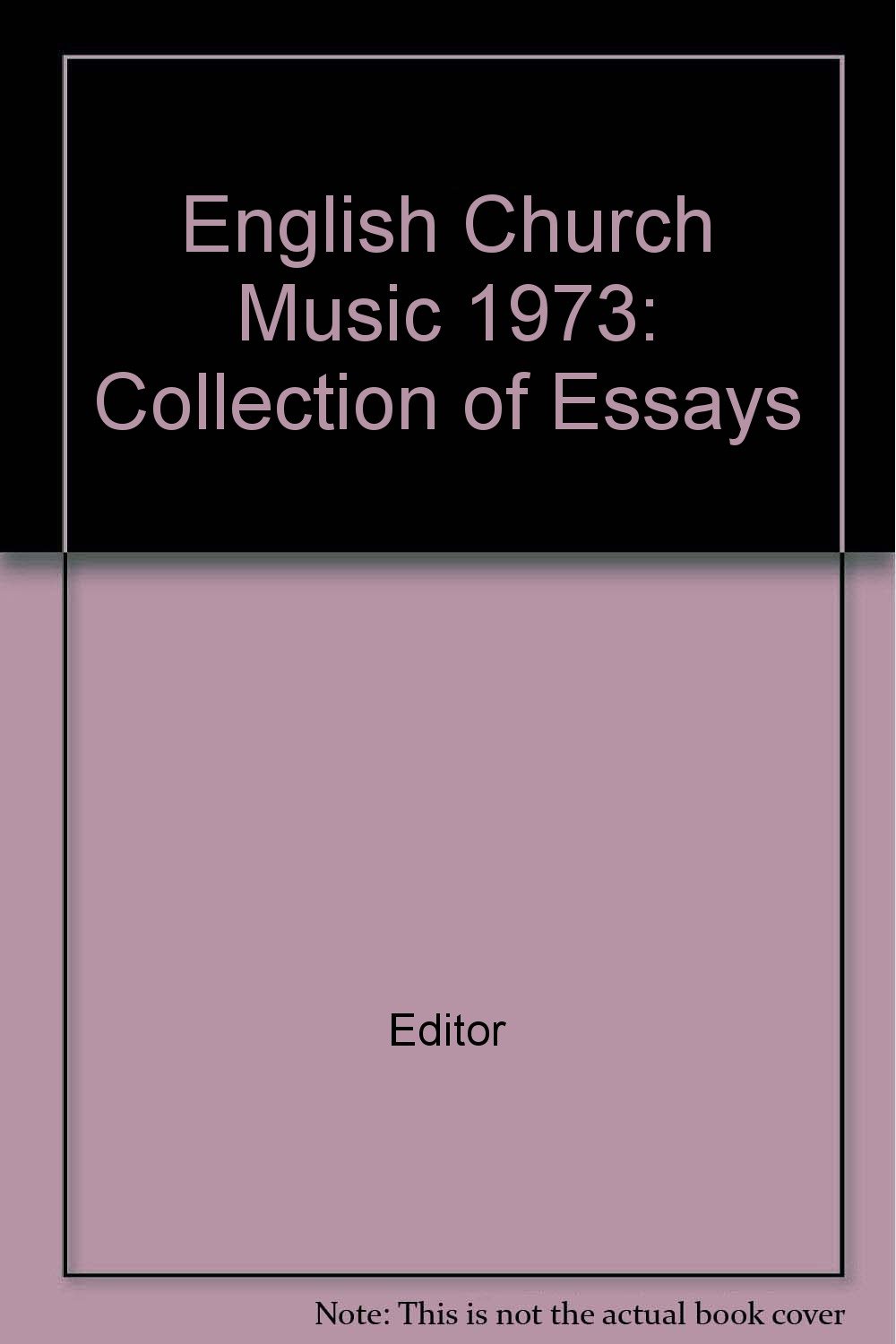 English Church Music: Collection of Essays: Molewyn Merchant,Herbery ...