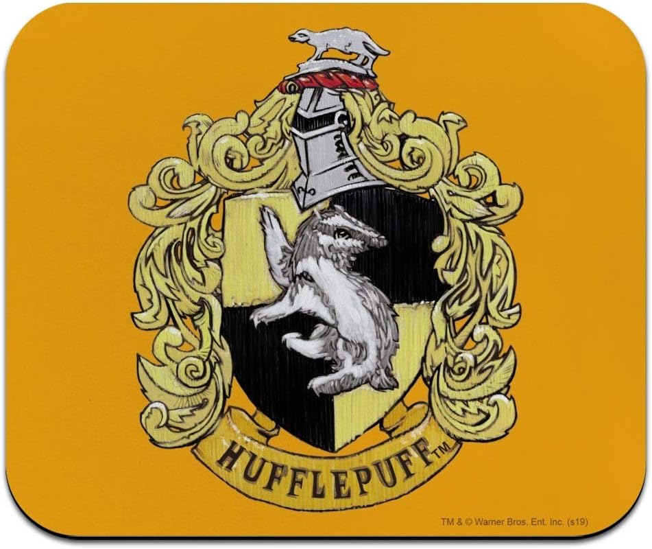Amazon.com: Harry Potter Hufflepuff Painted Crest Low Profile Thin ...