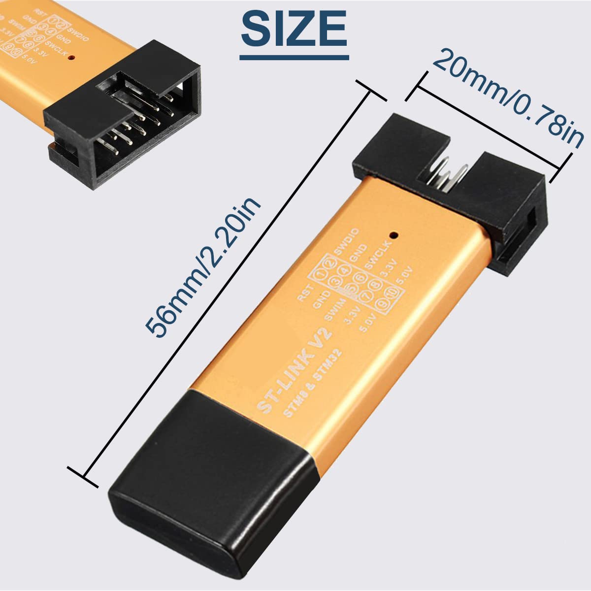 Daokai St Link V2 Emulator Downloader Programmer Stm8stm32 Programming 1484