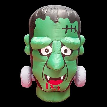 Amazon.com: 4 Seasons Global Halloween Inflatable 4' Frankenstein ...