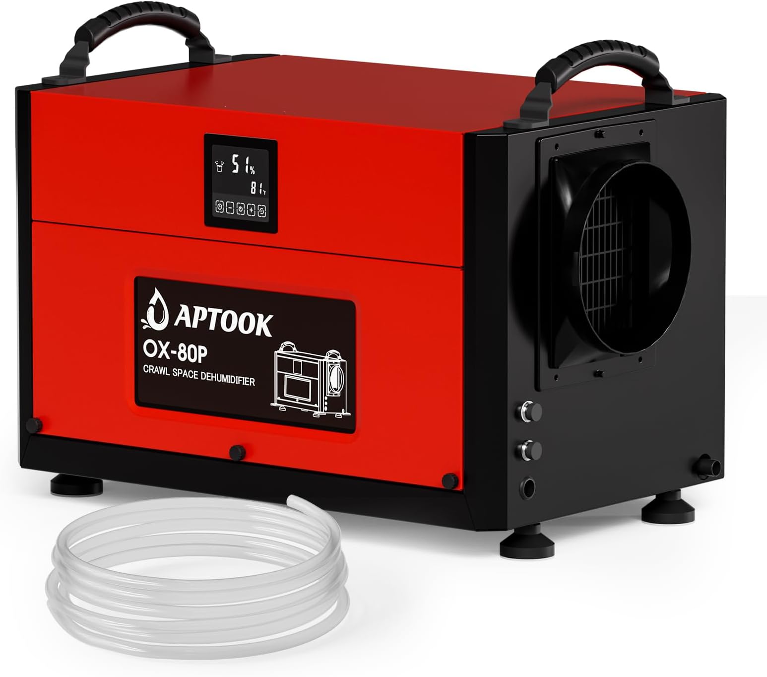 Amazon.com - VEVOR 156 Pints Commercial Dehumidifier with Drain Hose ...