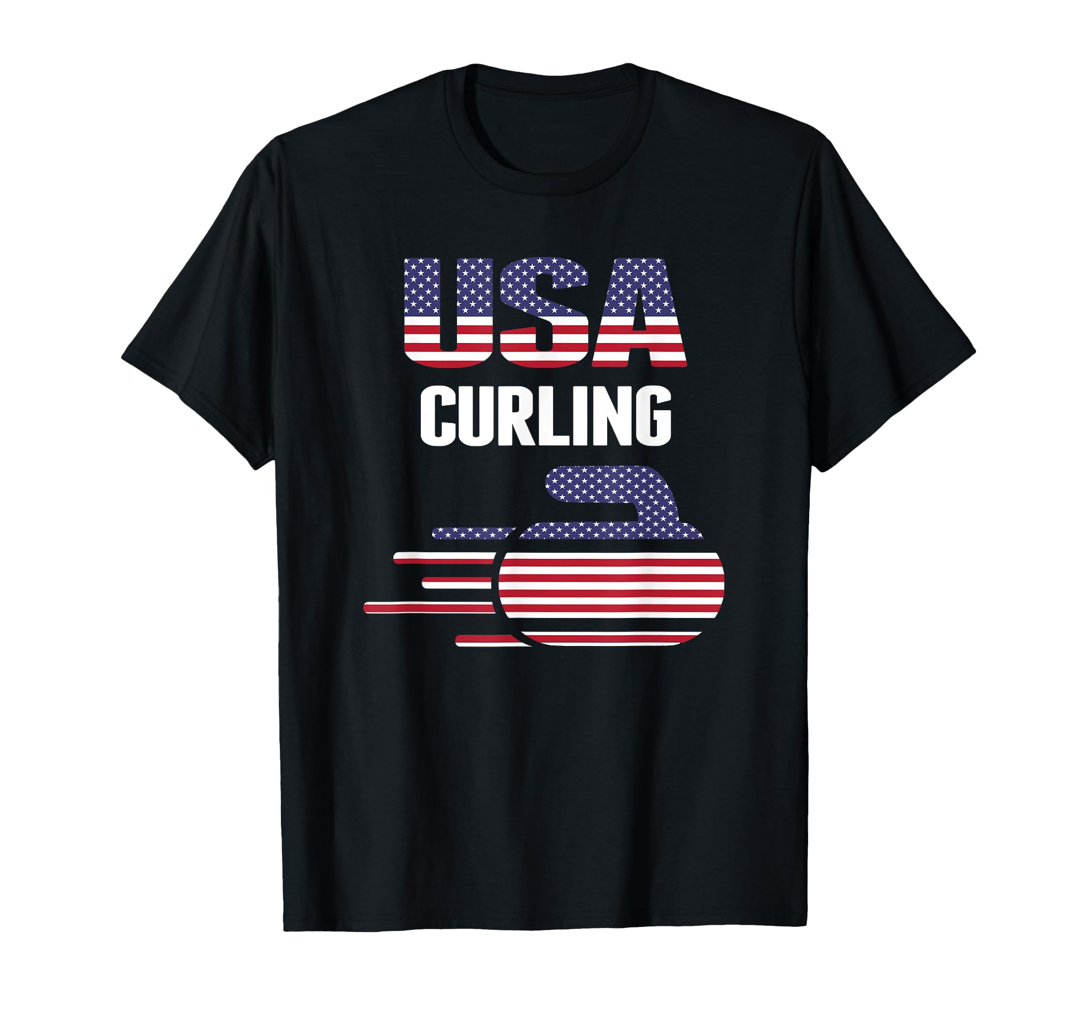 Amazon.com: USA Team Curling Rock Jersey - Vintage Winter Sports Lovers ...