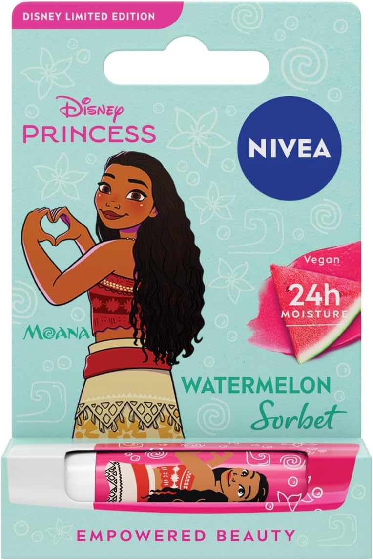 NIVEA Watermelon Shine Lip Balm (4.8g), Moisturising Lip Balm Stick ...